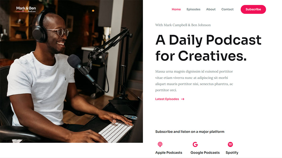 Personal Portfolio - Creative Podcaster