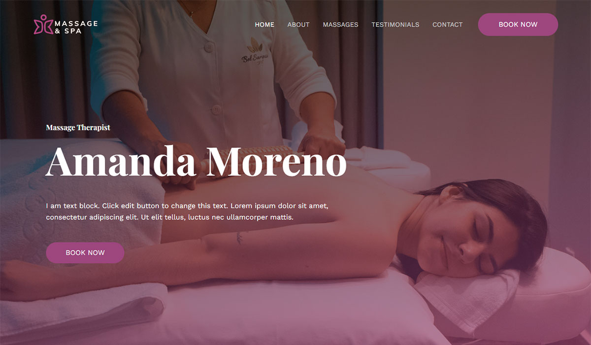 Website Templates Archive - Massage Therapist