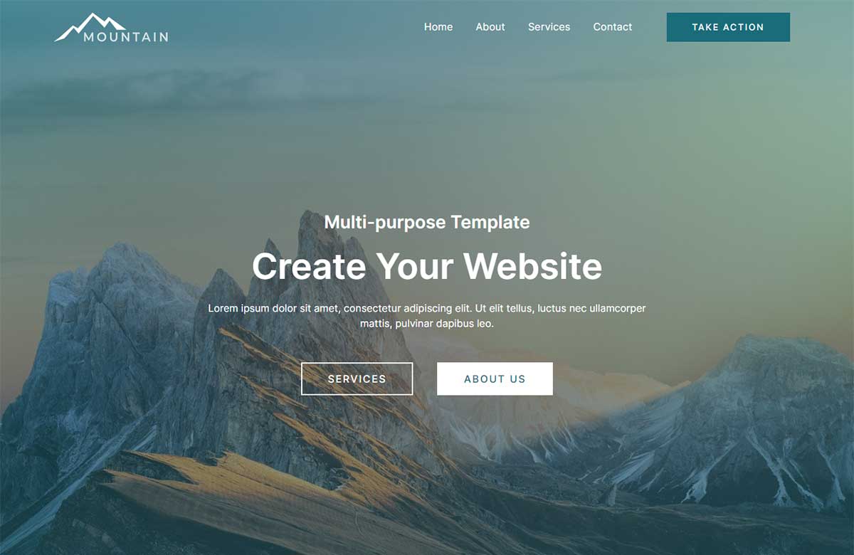 Website Templates Archive - Mountain FSE