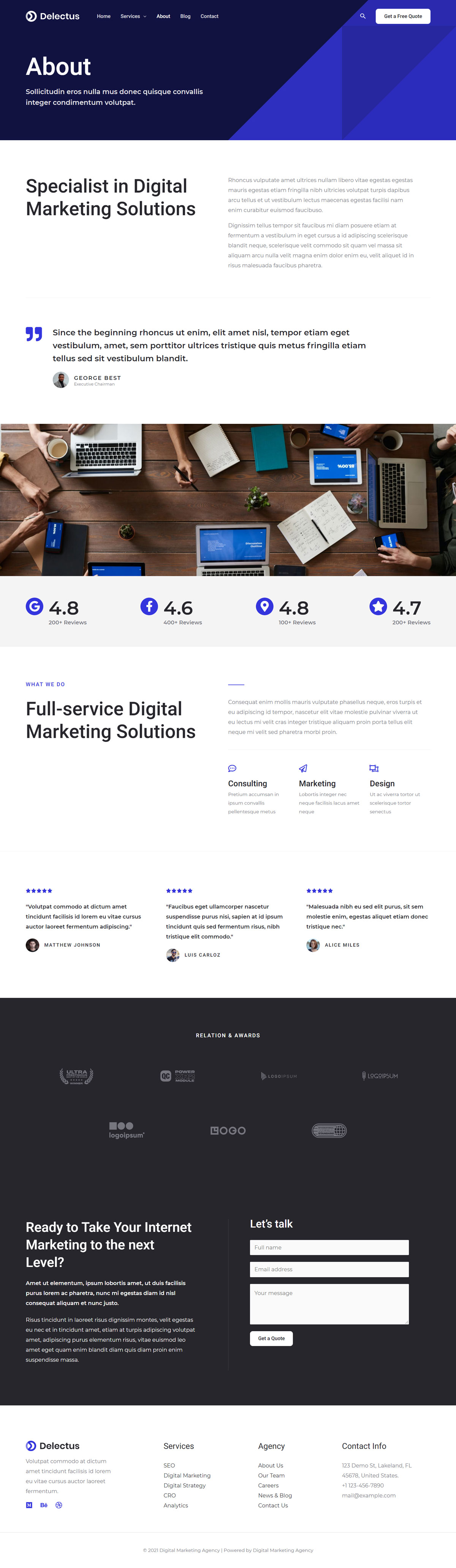 Digital Marketing Agency – Professional agency website template