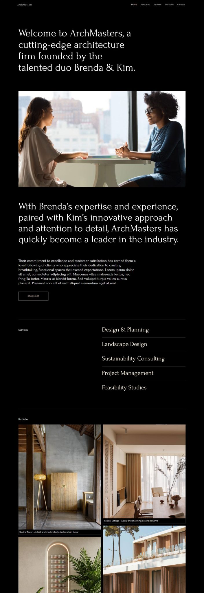 ArchMasters Architecture - Website Demos