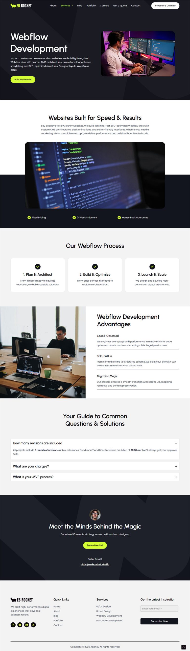 Webflow Development - Website Demos